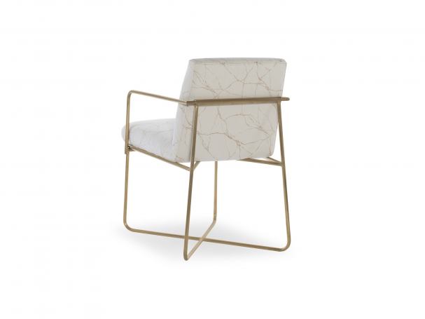 Allure Arm Chair in Brass Design Runway - Fine Furniture - Fine Art Qatar